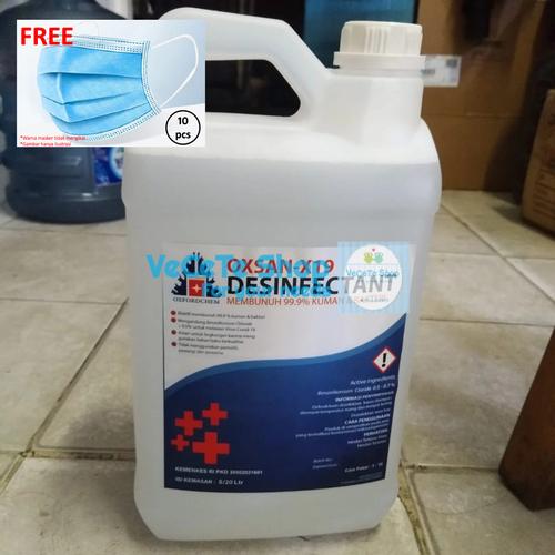 Jual BIANG / CONCENTRATE Disinfektan / Desinfectant Oxsan - X19 5 Liter ...