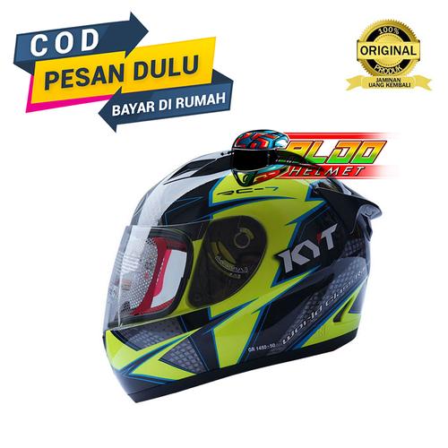 Jual KYT RC SEVEN FULL FACE HELM KYT RC7 RC 7 #16 YELLOW FLUO GM - SIZE ...