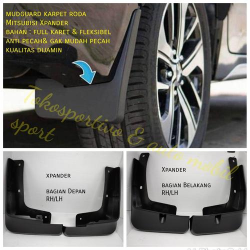 Jual Mudguard karpet Lumpur Roda Mitsubishi Xpander full karet xpander ...
