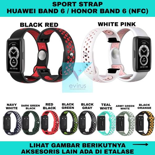 Jual SPORT STRAP HUAWEI BAND 6 / HONOR BAND 6 TALI JAM 2 WARNA SPORT ...
