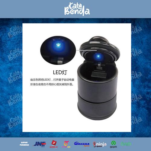 Jual Asbak Mobil 4S Car Cigarette Ashtray LED Rokok Smooking - Kota ...