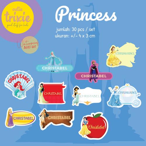 Jual Sticker Label Nama Anak Princess - Jakarta Barat - Cutie Trixie ...