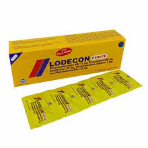 Jual lodecon forte obat batuk pilek kuning 10's 10tablet 10tab / strip ...
