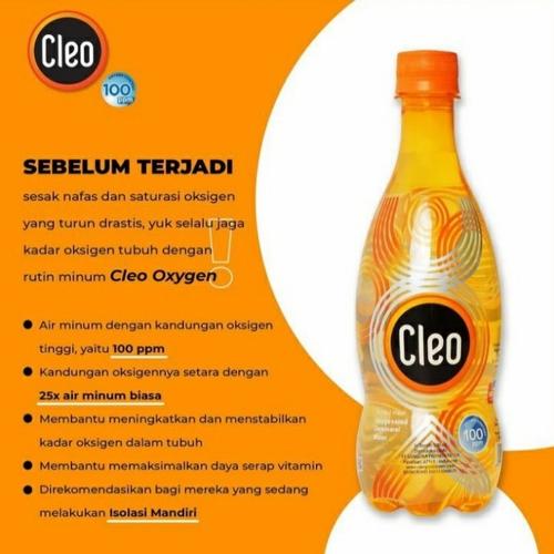 Jual CLEO Air Minum Oksigen 1dus Kemasan Botol Oxygen Kesehatan - Kota ...
