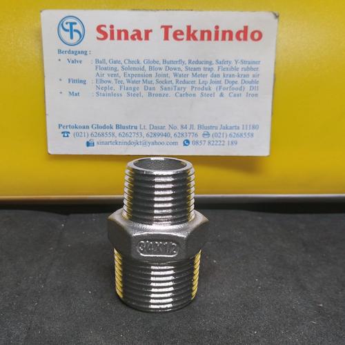 Jual REDUCER NEPLE STAINLESS STEEL 304 #150 "½ × ¾ inch" - Jakarta ...