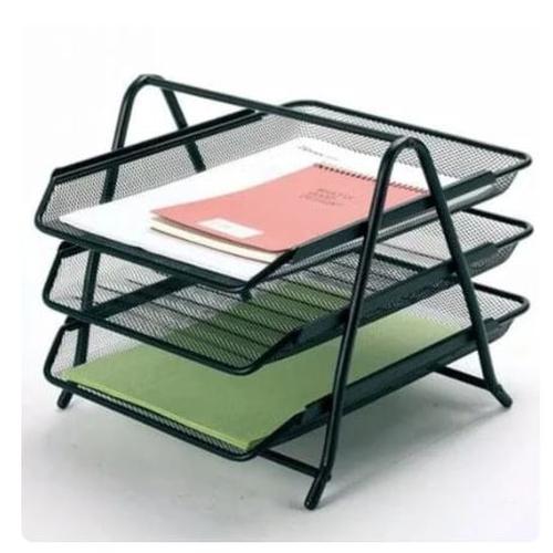 Jual RAK DOKUMEN KERTAS BESI 3 SUSUN / ELEVATED TRAY 3 TINGKAT ...