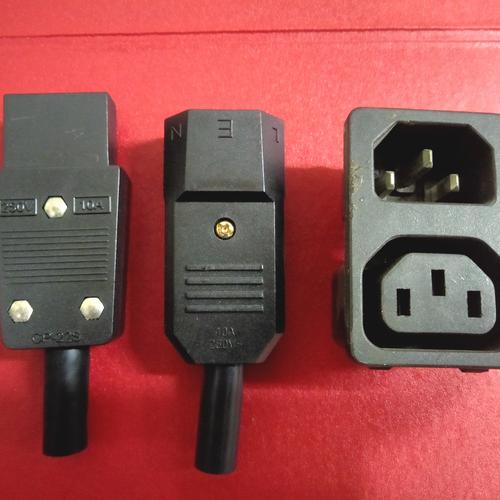 Jual COLOKAN AC KOMPUTER 3PIN FEMALE MALE 10A 250V AC MALE/FEMALE 10A ...