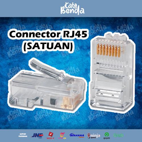 Jual RJ45 Connector LAN Jack RJ 45 Satuan Eceran Kepala Konektor ...