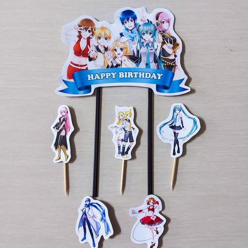 Jual TOPPER MIKU / TOPPER KUE MIKU / CAKE TOPPER MIKU ANIME - Kab ...