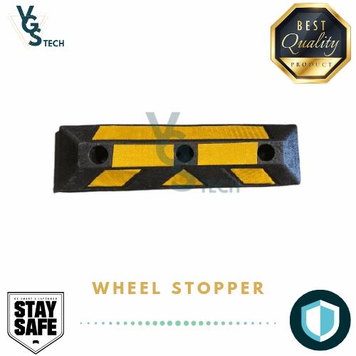 Jual STOP Wheel Car Stopper Kuning Hitam Penahan - Ganjal Ban Stopper ...