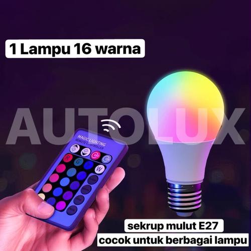 Jual Lampu Bohlam Smart RGB E27 Bulb 5W Bholam Bolam Softbox Remote ...
