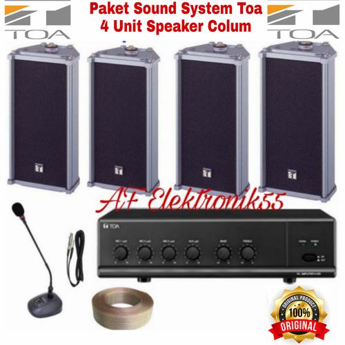 Jual Paket Sound System Toa Ruangan 4 Unit Speaker Colum - Jakarta ...