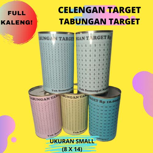 Jual (FULL KALENG) CELENGAN TARGET/TABUNGAN TARGET/CELENGAN KALENG ...