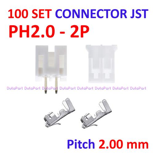 Jual 100 SET Connector JST PH2.0 - 2P - Male Female Pin Kaki Lurus 2.0mm - Kota Tebing Tinggi ...