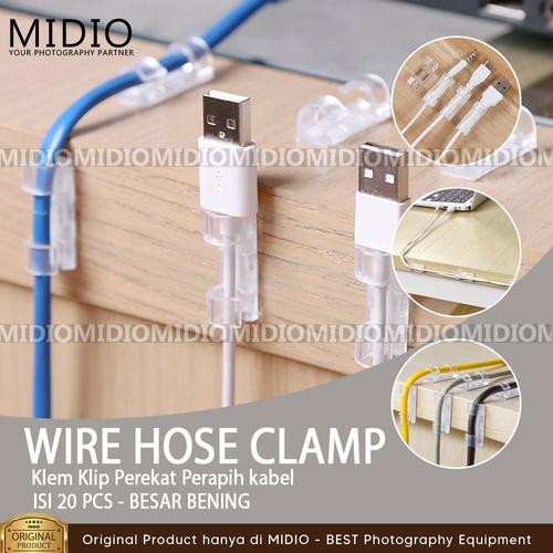 Jual Klip Penjepit Kabel Wire Hose Clamp (Isi 20 Pcs) Hitam Plastik ...