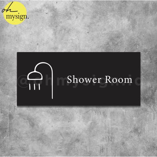 Jual Sign Akrilik Shower Room Acrylic Sign Board Ruang Shower UV Print ...