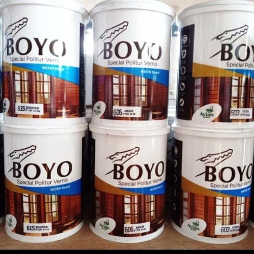 Jual Politur Boyo Vernis Water Base 1kg Dengan Campuran Air/Plistur ...