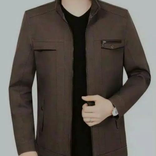 Jual Jaket formal pria semi jas Jaket semi parka Jaket katun pria ...
