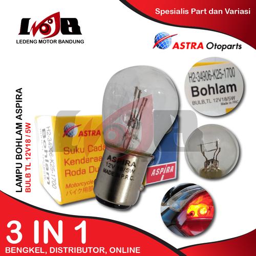Jual Aspira Lampu Bohlam Rem Stop Lamp Universal 12V 18 5W Bulb Motor ...