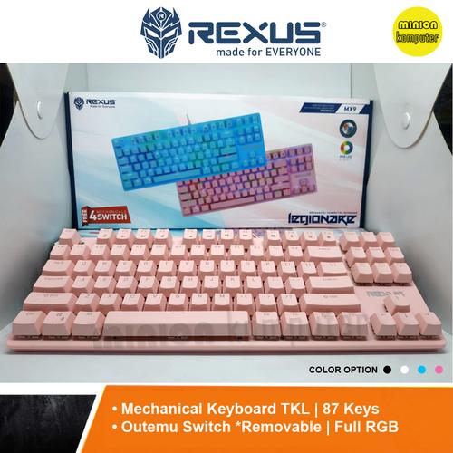 Jual Rexus Legionare MX9 TKL RGB Mechanical Gaming Keyboard - Hitam ...