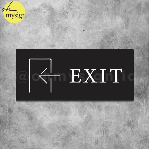 Jual Sign Akrilik Jalur Exit Acrylic Sign Board UV Print Modern ...