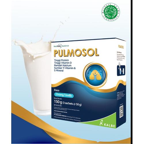 Jual PULMOSOL CREAMY VANILA 150 GR Susu Pernapasan Paru Paru Tinggi ...