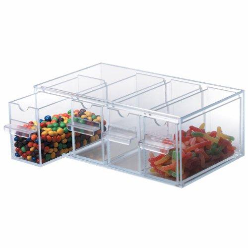Jual tempat akrilik sedotan sambal permen display resto cafe kotak ...
