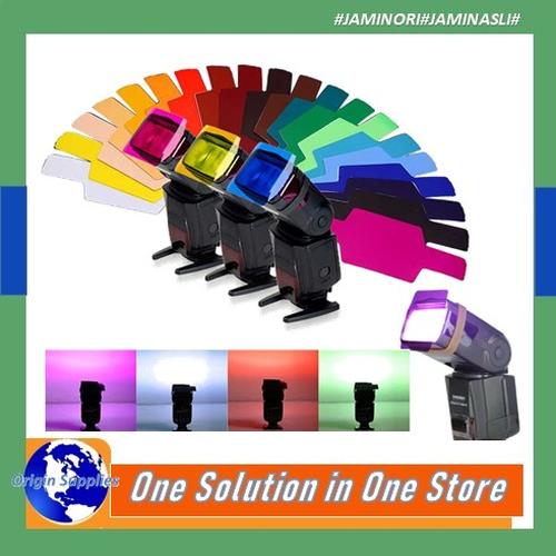 Jual Gel Filter Flash SPEEDLITE Diffuser 20 Sets Color Strobist ...