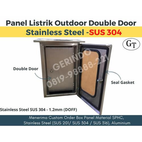Jual Box Panel Listrik Outdoor Double Door Stainless SUS 304 ...