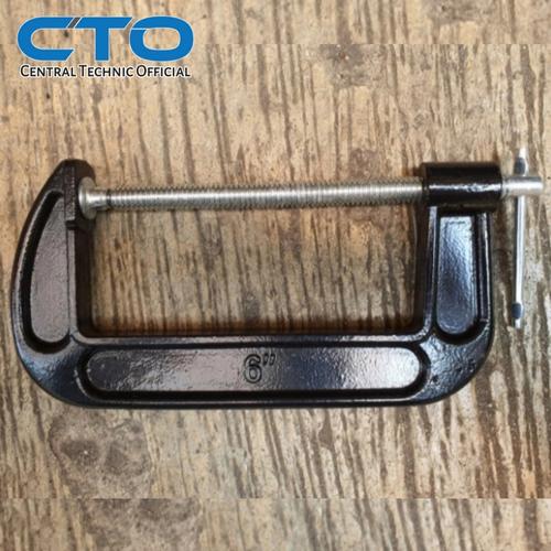 Jual C clamp 6 inch klem C 6" Haevy Duty Type G clamp / Klem G ...