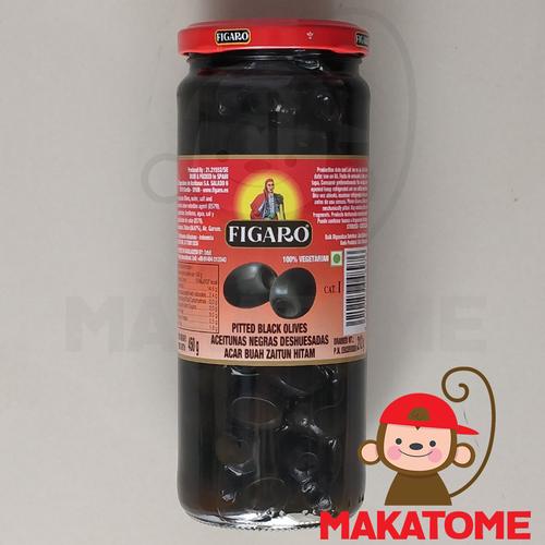 Jual Figaro Pitted Black Olives 450gr buah olive 450 g gr zaitun hitam - Kota Tangerang Selatan ...
