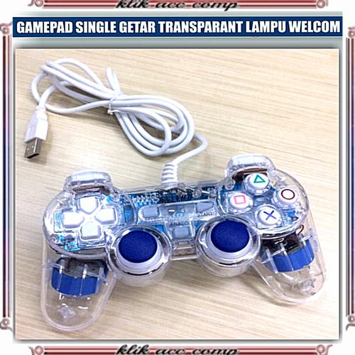 Jual stik pc single transparan lampu/stik laptop single pc/stik usb M ...