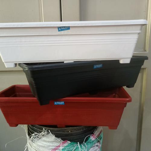 Jual pot panjang 50cm putih, pot bunga panjang murah bagus putih - Kota ...