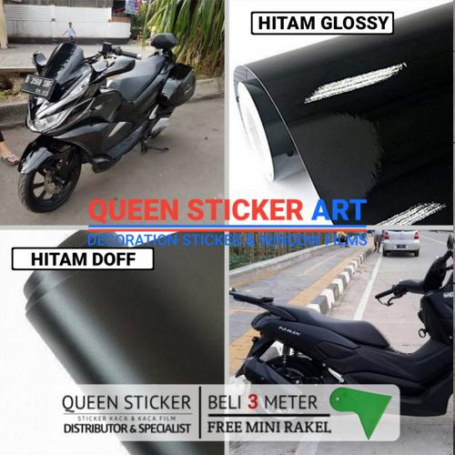 Jual STICKER HITAM DOFF DAN GLOSSY MENGKILAP / STIKER MOBIL DAN MOTOR ...