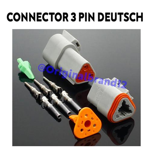 Jual Soket 3 pin Deutsch connector 3 kit Deutsch - Jakarta Barat ...