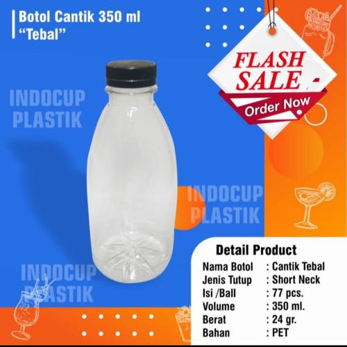 Jual Botol Cantik 350ml (Tebal) isi 77 - Putih, Kardus+Bubble - Kab ...