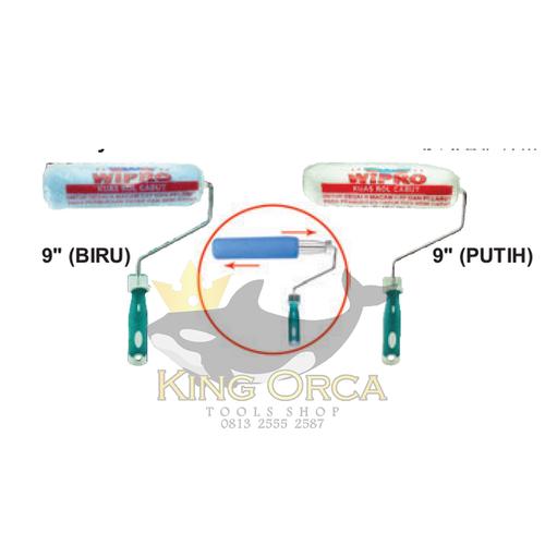 Jual Kuas Roll Tahan Thinner + Gagang 9" Wipro - Biru - Kota Surabaya ...