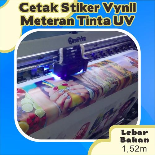 Jual Cetak Stiker Vynil Tinta UV Tahan Gores dan Anti Air Lebar 1,5m ...
