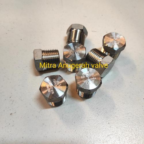 Jual Plug Stainless SS304 Class 3000 NPT 1/2"inch - Hex Plug #3000 ...
