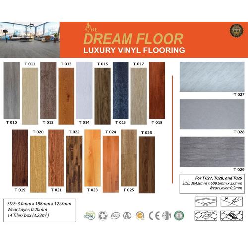 Jual Big Size Vinyl 3 mm DREAMFLOOR Wood Series - T010 - Jakarta Barat ...
