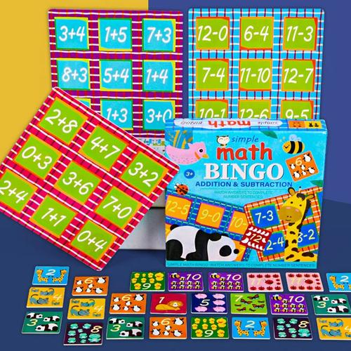 Jual Simple Math Bingo Addition and Subtraction Mainan Berhitung ...