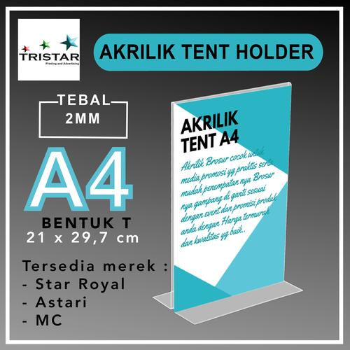 Jual DISPLAY MENU AKRILIK / UKURAN A4 ( TANPA CETAKAN) - Jakarta Barat ...