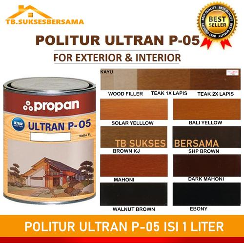 Jual Cat Politur Pelitur Propan Ultran P-05 Plitur Kayu Exterior ...