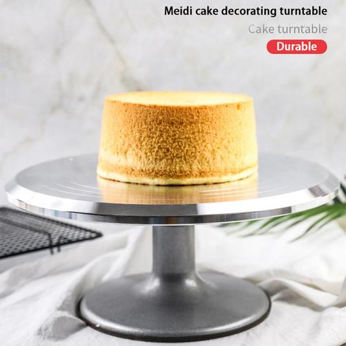 Jual kue Turntable Aluminum Meja Putar Rotating Cake Stand Meja Putar ...