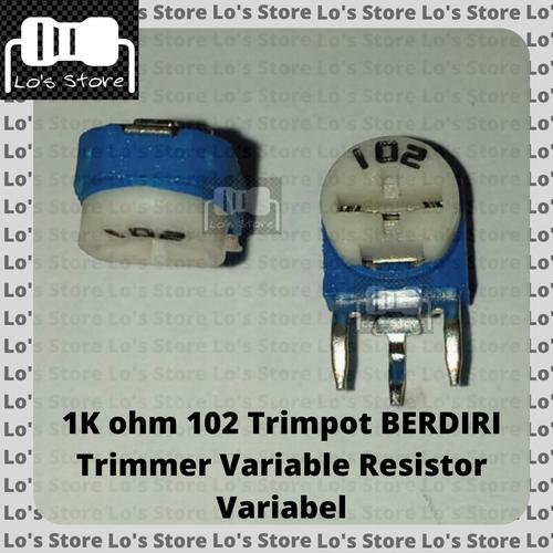 Jual 1K ohm 102 Trimpot Trimmer BERDIRI Variable Resistor Variabel ...