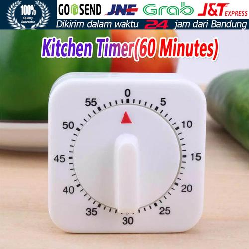 Jual Timer Masak/dapur/Analog/alarm/mekanik Manual 60 Menit - White ...