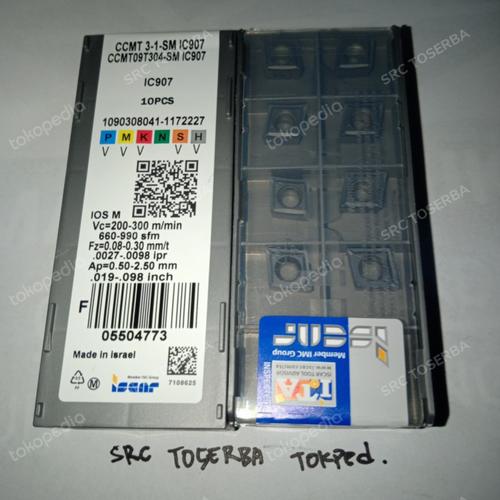 Jual INSERT CCMT 09T304 SM IC907 ISCAR - Kab. Bekasi - PERMATA TEKNIK ...