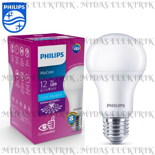 Jual Lampu LED Bulb Philips MyCare 12 Watt W E27 Putih Cool Daylight 6500K - Kota Bogor - Midas ...