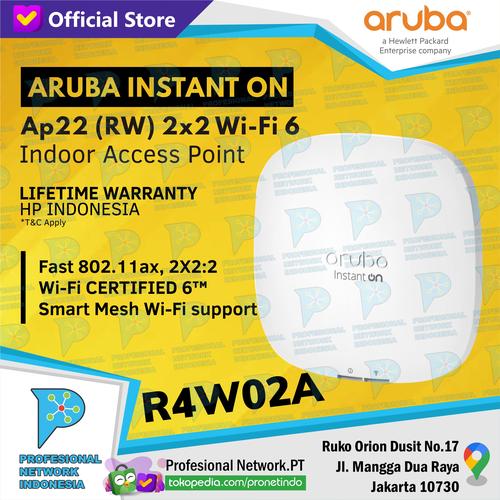 Promo Aruba Instant On AP22 (RW) 2x2 Wi-Fi 6 Indoor Access Point ...