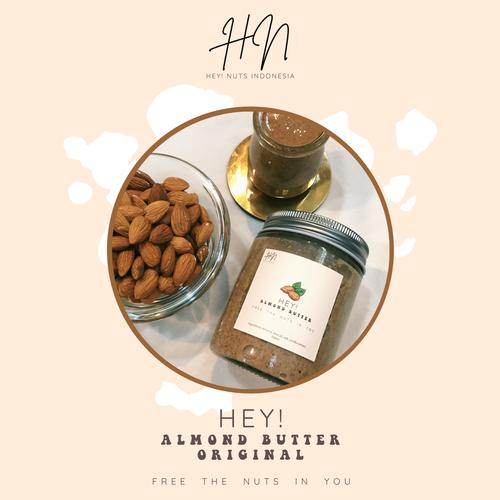 Jual Hey Nuts - Almond Butter - Original, Chocolate & Dark Chocolate ...